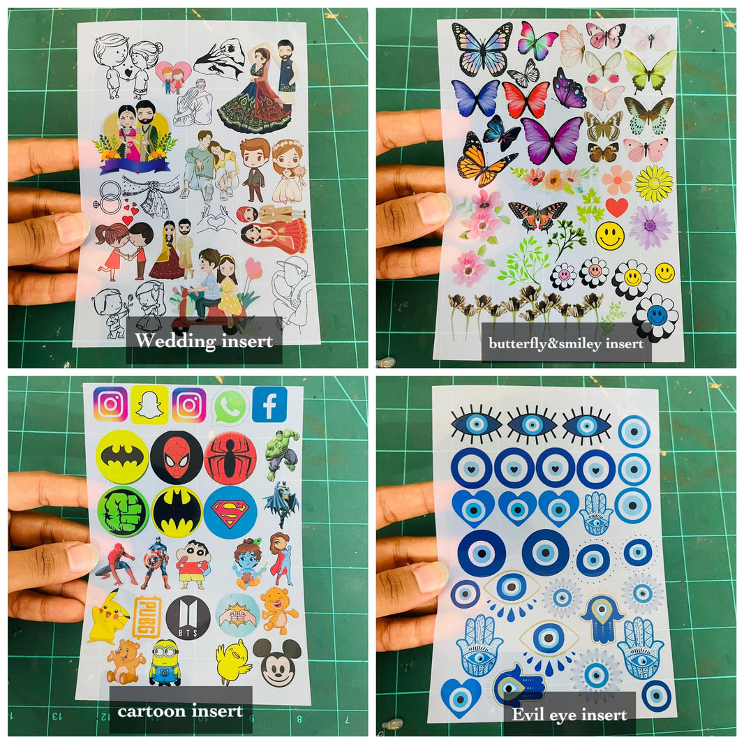 Insert Sheets & Peel Off Stickers – Affection Art n Resin Store