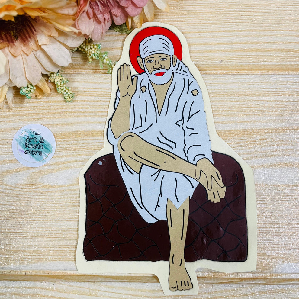 Sai Baba Vinyl Sticker – Affection Art n Resin Store